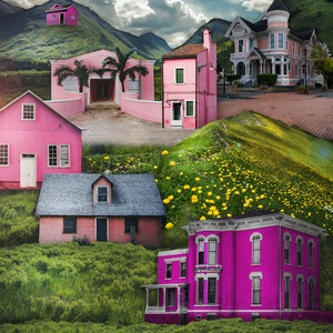 Barbieland Art Print Barbie Doll Inspired Surreal Landscape Photo ...