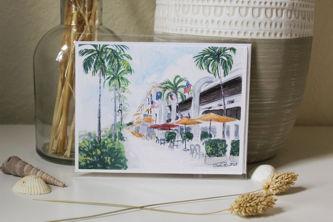 Naples Florida 5th Ave A2 Greeting Card - Etsy