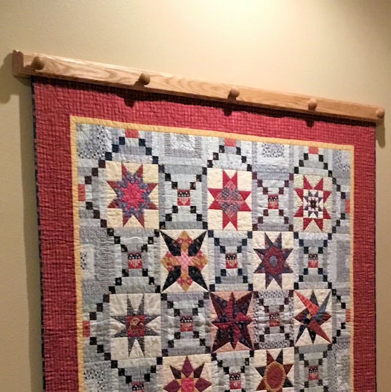 Compression Quilt Hangers 30 to 94 with Knobs - Etsy