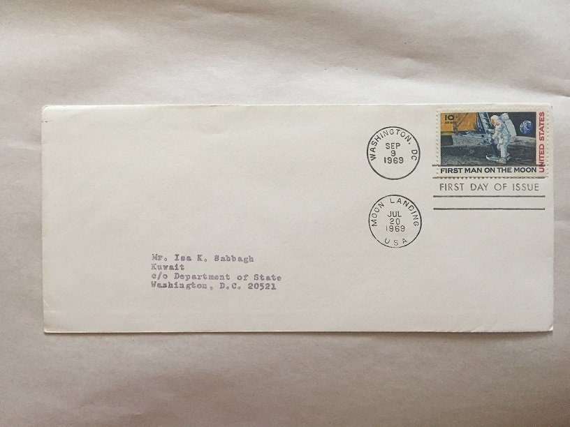 First Day of Issue First Man on the Moon July 20 1969 / Sept 9 1969 - Etsy