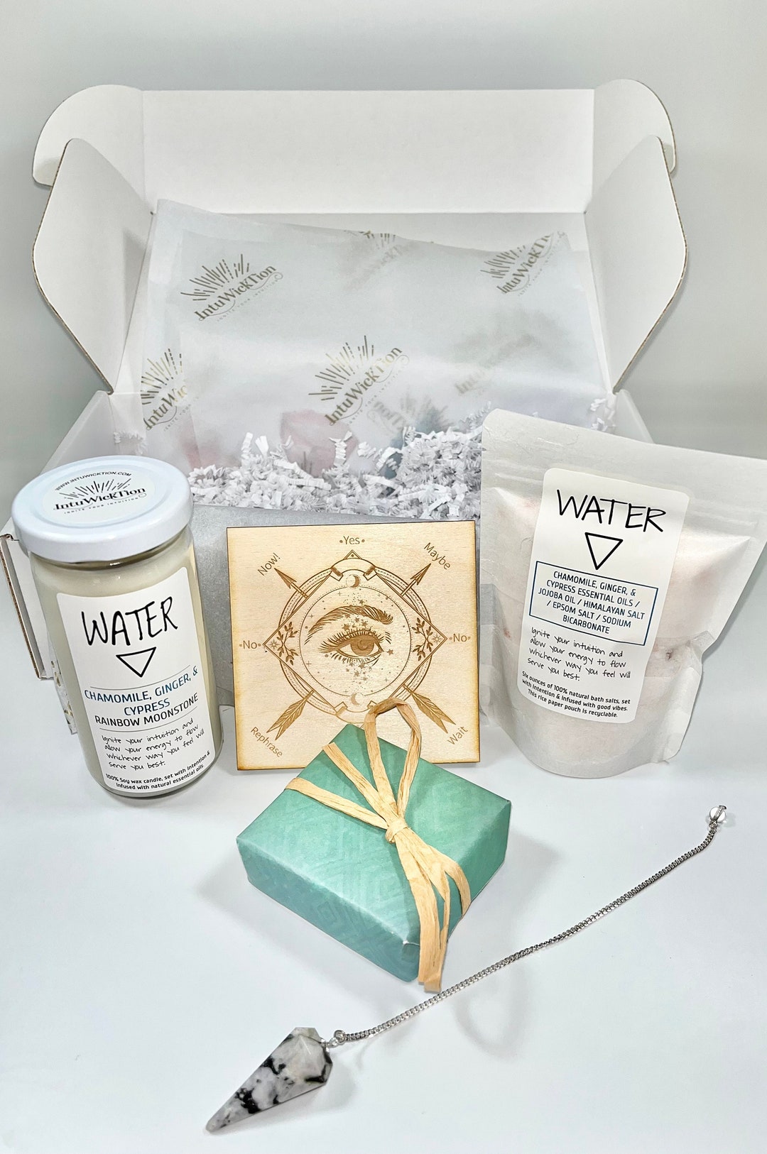 Zodiac Gift Box Water Elemental Gift Box Crystal Candle - Etsy