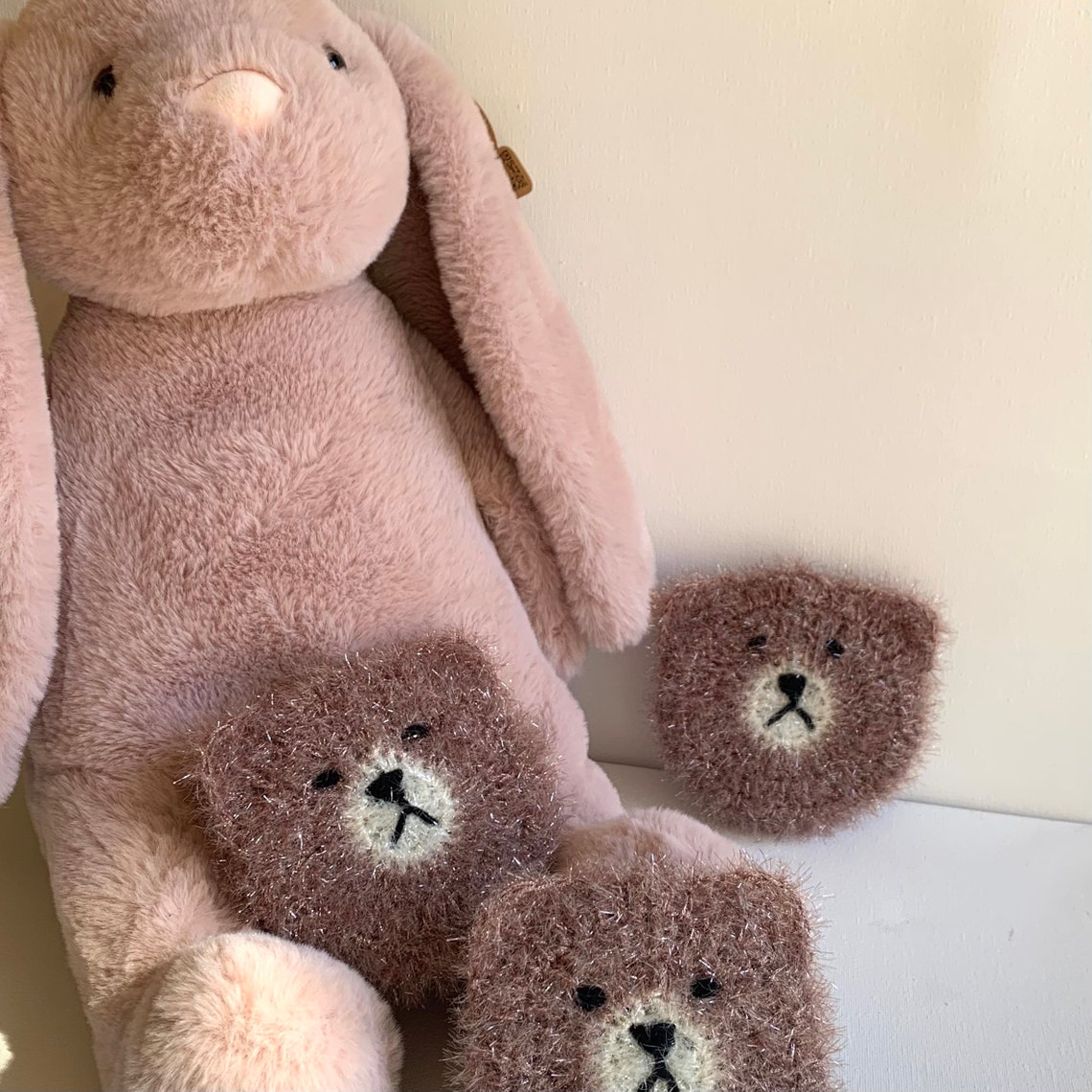 Brown Bear Crocheted Dish Scrubby | Handmade Kitchen Cloth | Reusable ...