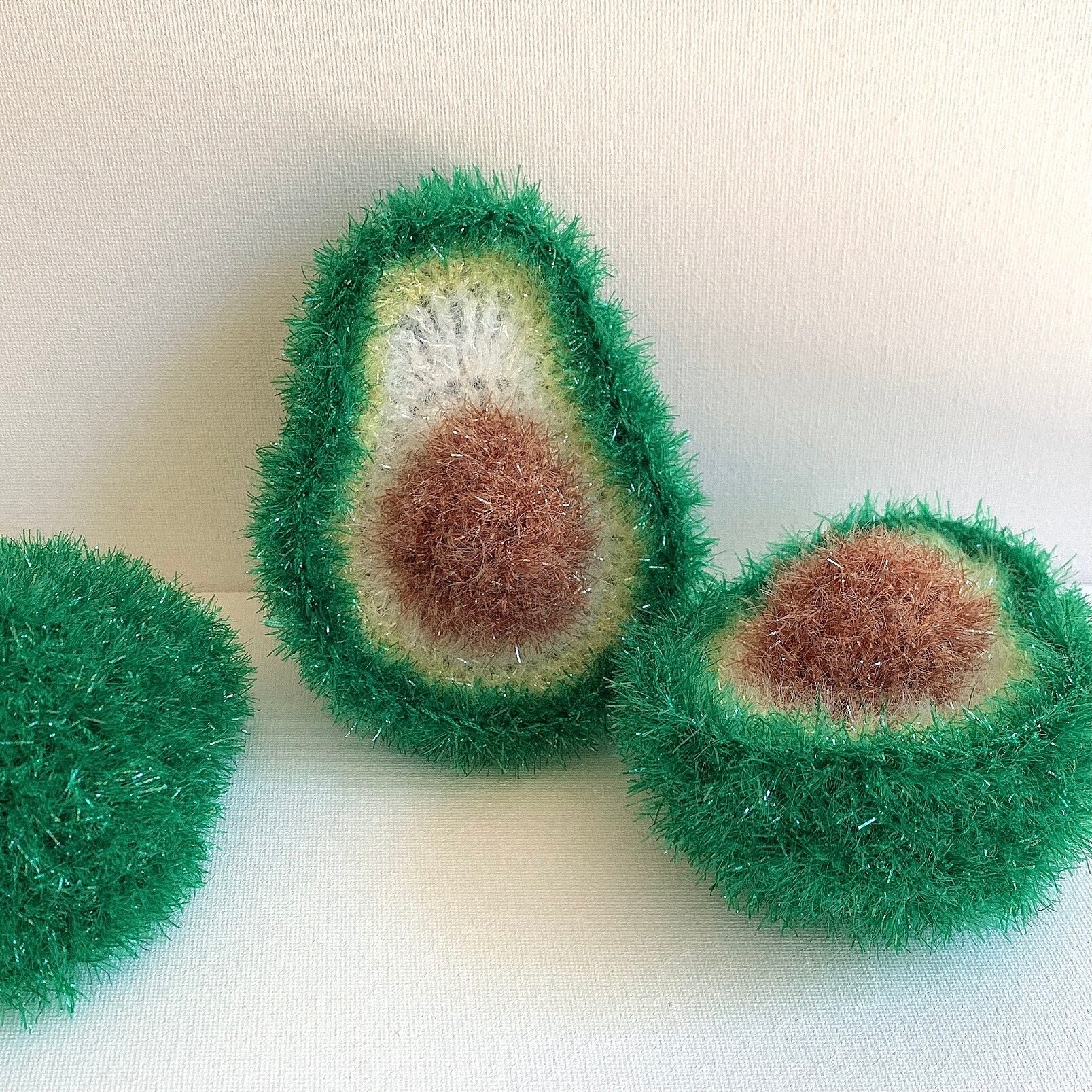 Avocado Dish Scrubby: Korean Crocheted Kitchen Sponge Alternative - Etsy