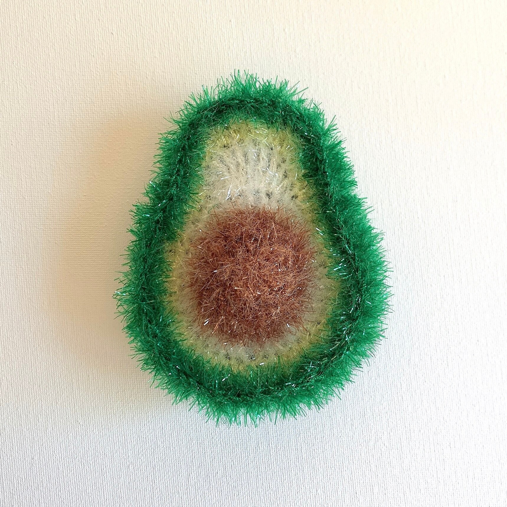 Avocado Dish Scrubby: Korean Crocheted Kitchen Sponge Alternative - Etsy