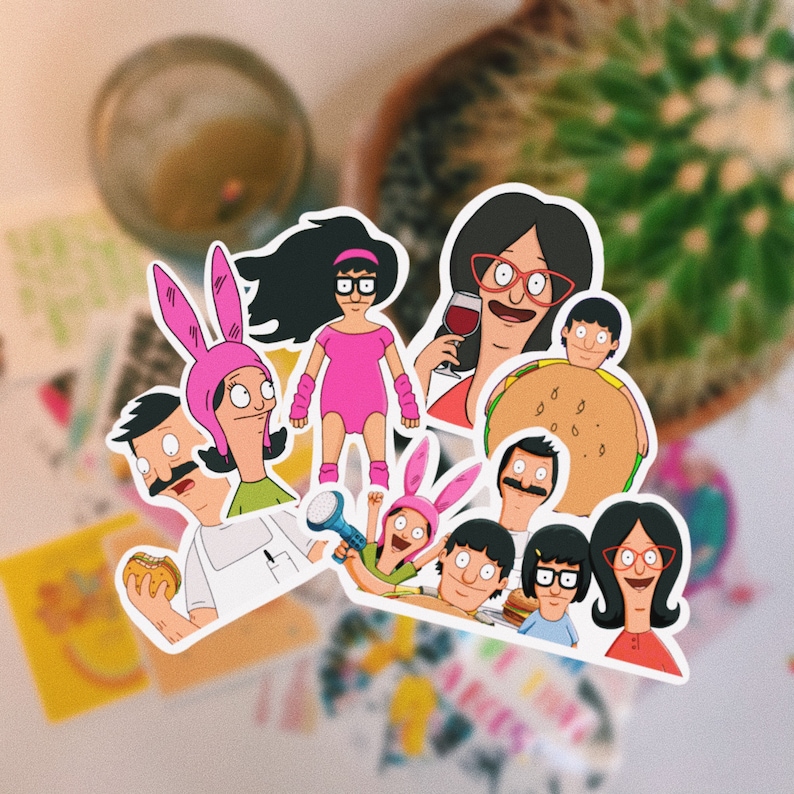Bobs Burgers Sticker Pack Tina Belcher 3x3 Stickers Etsy