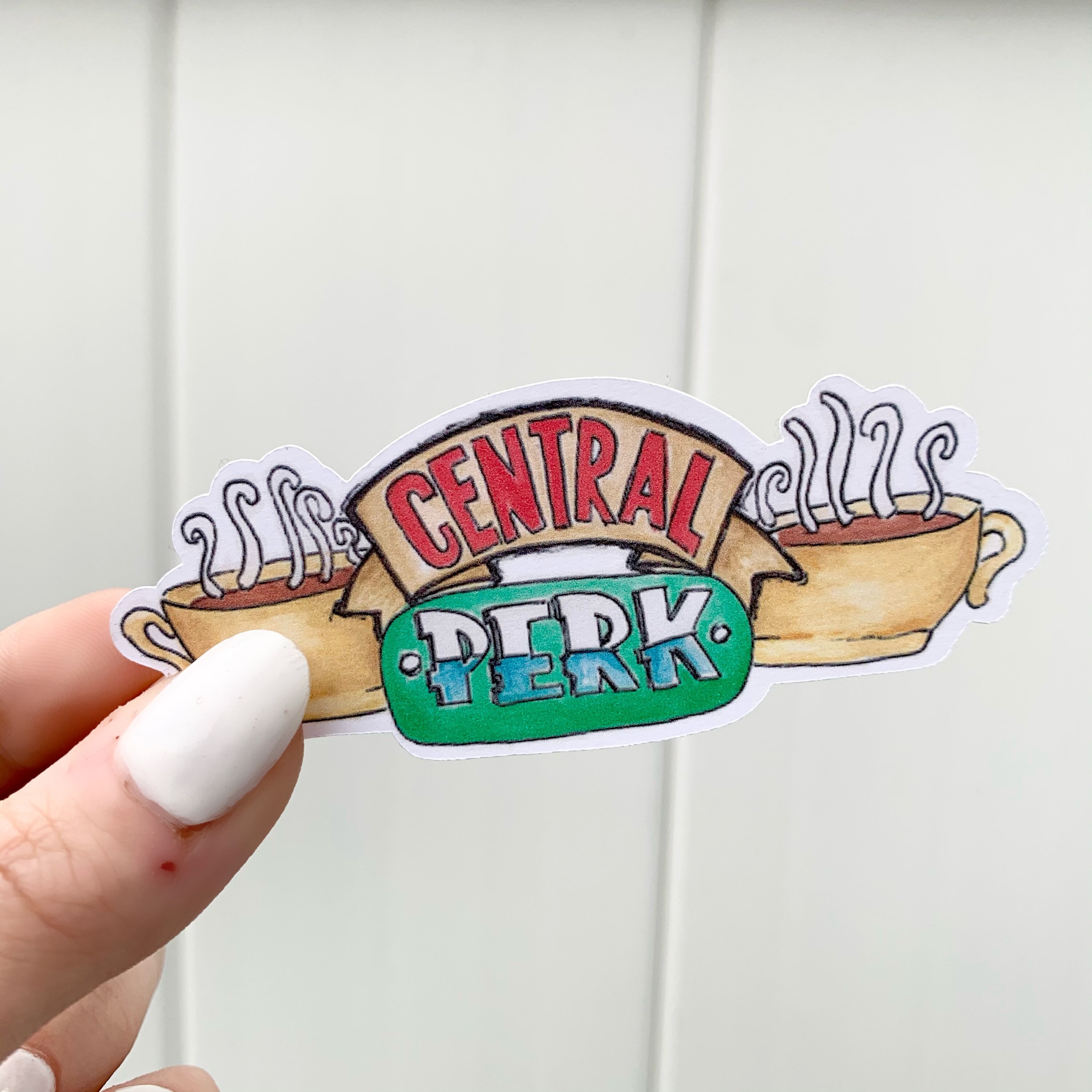 Central perk sticker Friends sticker free shipping holiday | Etsy