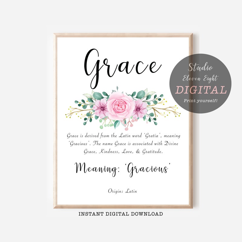 Wooden Grace Sign - Etsy