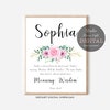 Grace Name Meaning Printable With Pink Floral Design, Grace Instant ...