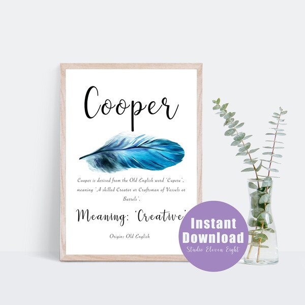 Cooper Name Sign - Etsy