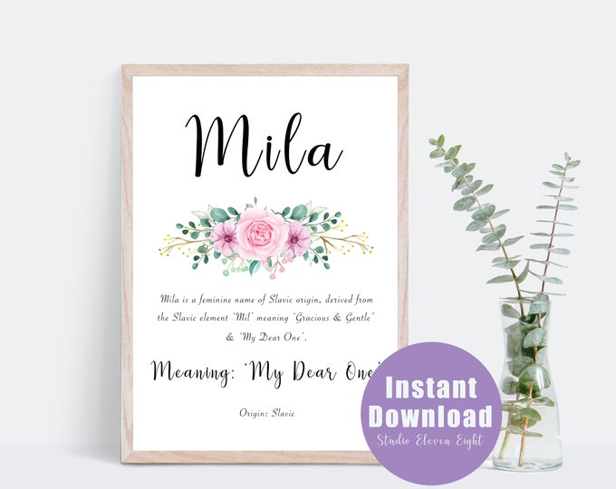 Mila Svg , Baby Names Svg, Wedding Names Svg - Etsy Canada
