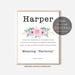 Grace Name Meaning Printable With Pink Floral Design, Grace Instant ...