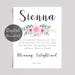 Sienna Name Meaning Printable With Pink Flowers and Calligraphy ...