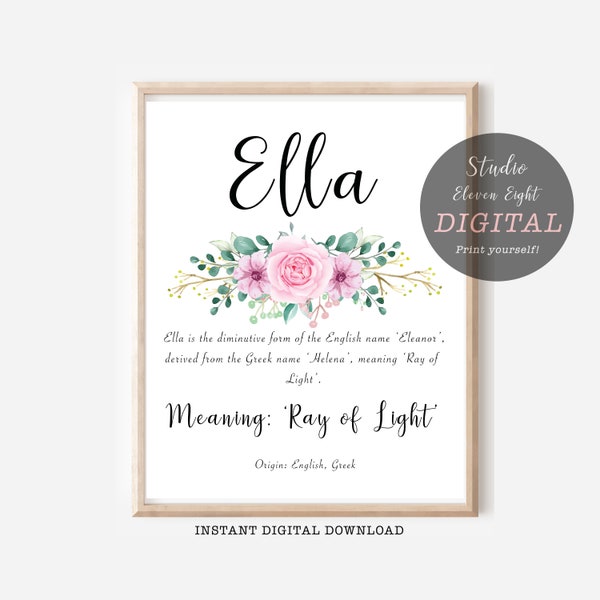 Ella Baby Name Sign - Etsy