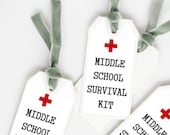 DOWNLOADABLE Middle School Survival Kit Tags Middle School - Etsy