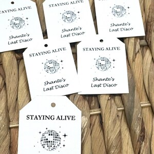 Custom Disco Bags and Tags, Disco Bag Favors, Custom Disco Bachelorette ...