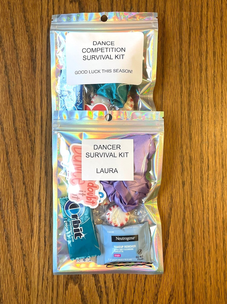 PERSONALIZED Ultimate Dance Survival Kit, Dance Competition Survival ...