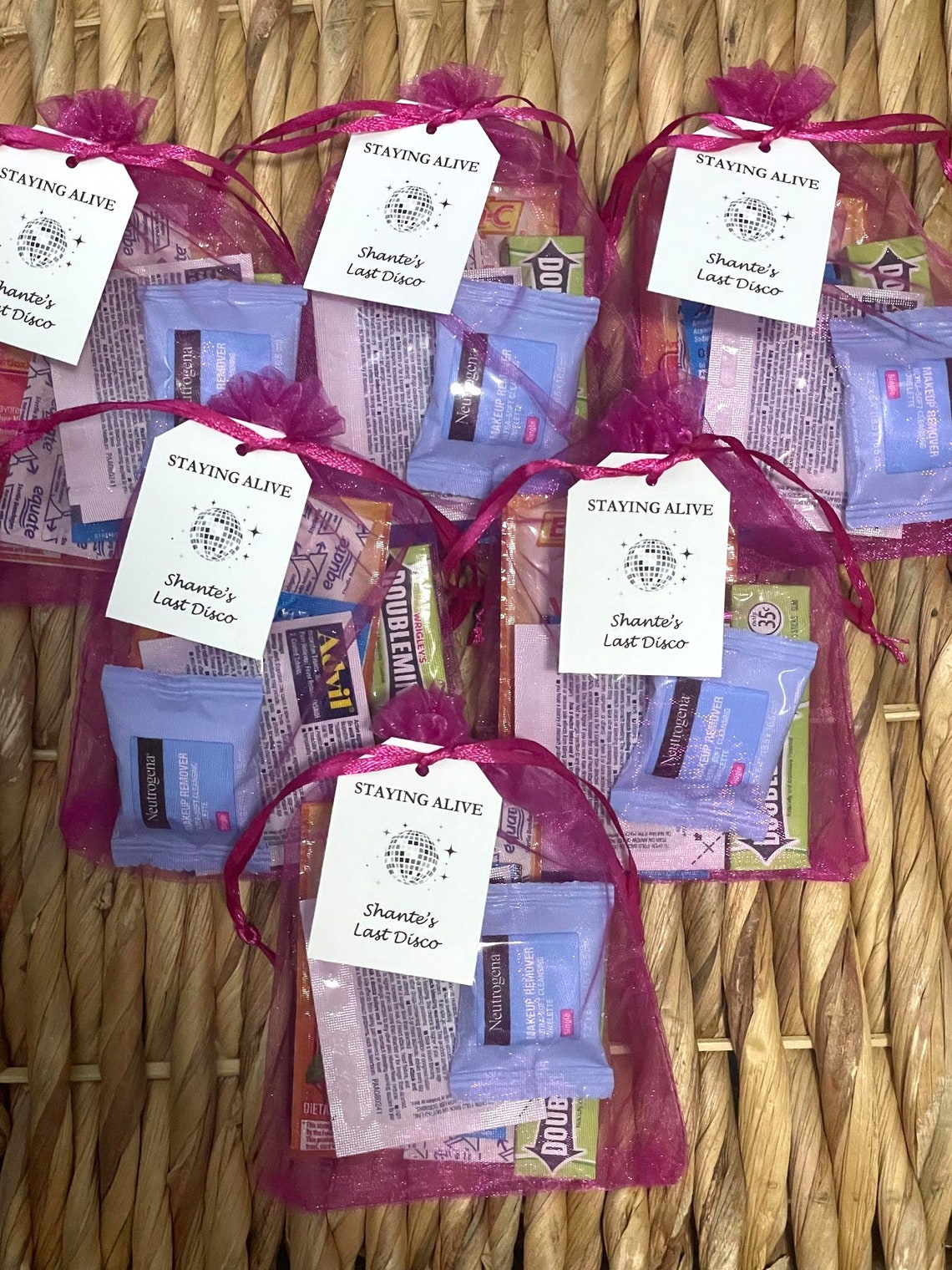 Retro Disco Tags Retro Birthday Favors Stayin' Alive - Etsy