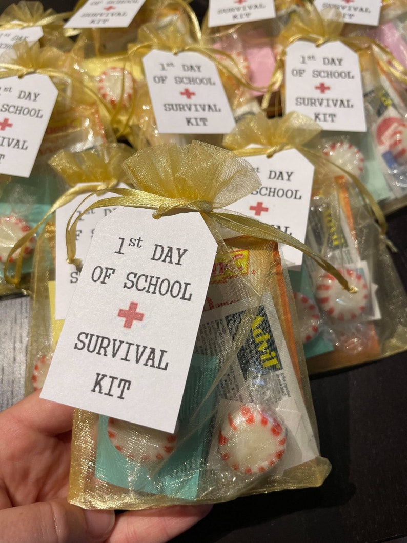 1st Day of School Bags and Tags School Organza Bag Favors - Etsy