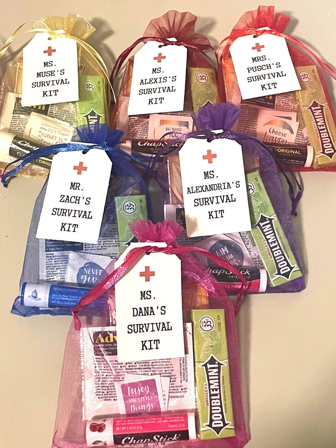ASSEMBLED Student School Survival Kit Teacher Survival Kits - Etsy