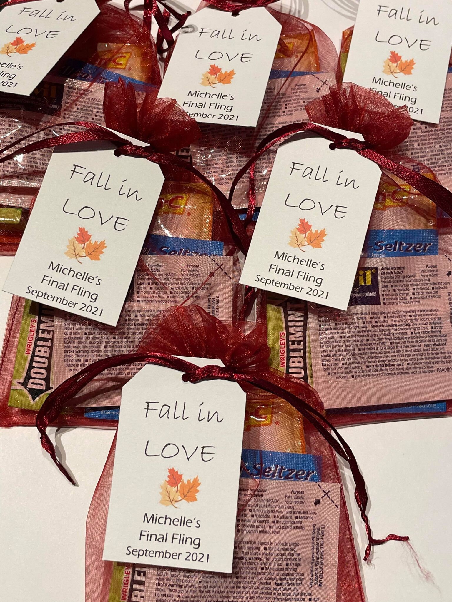 Fall in Love Fall in Love Tags Fall in Love Bags and Tags | Etsy