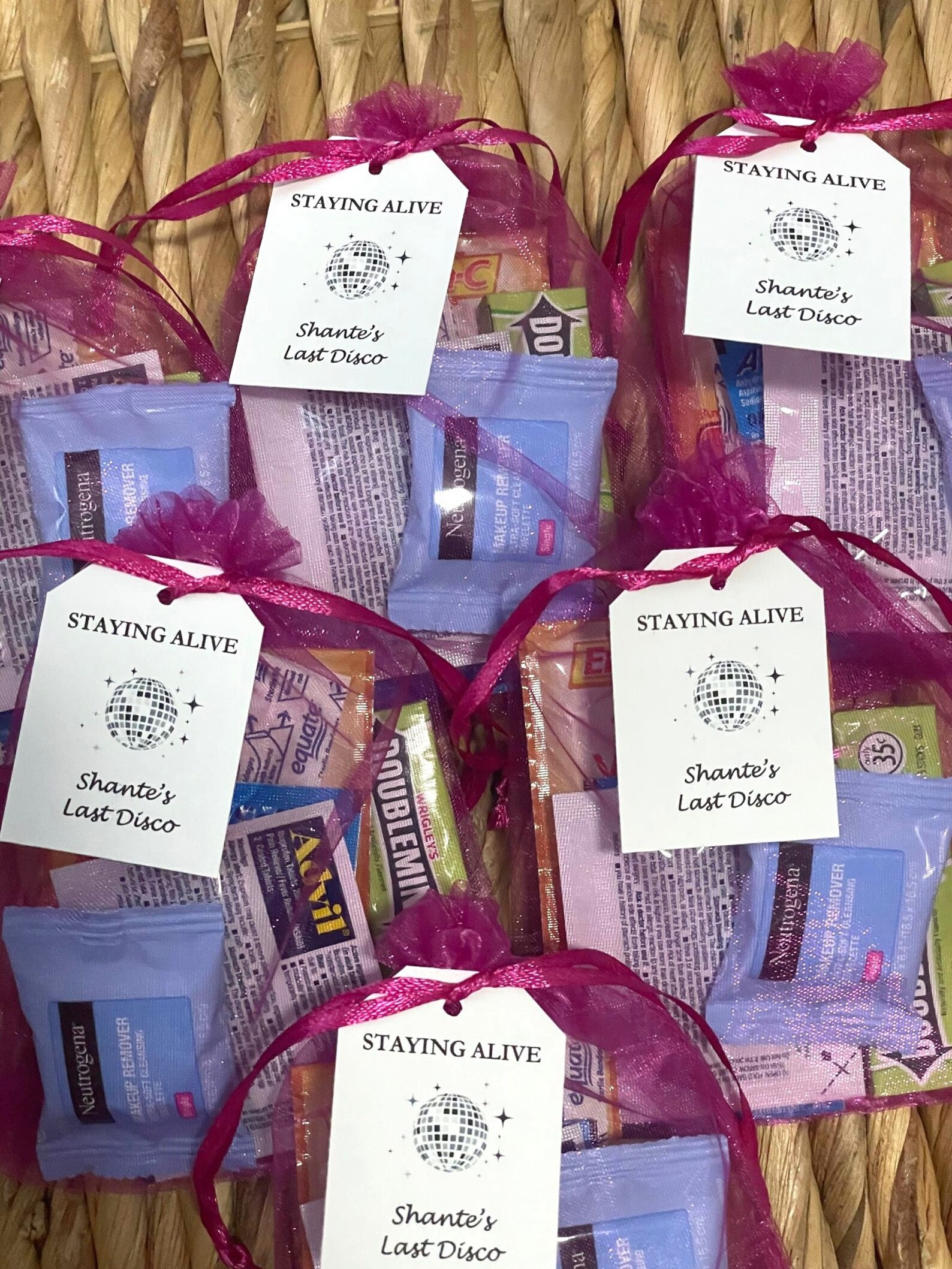 Retro Disco Tags Retro Birthday Favors Stayin' Alive - Etsy