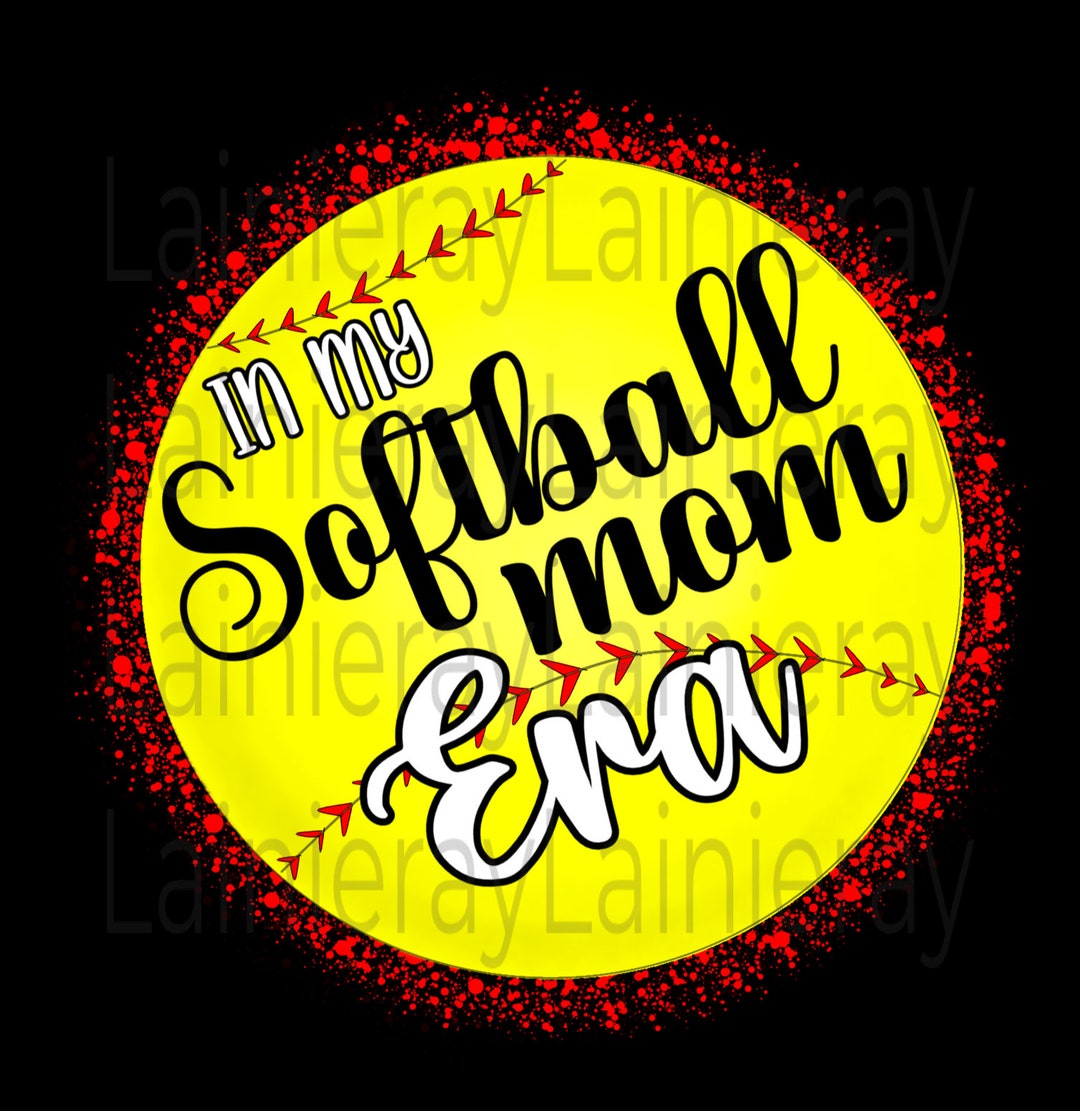 Softball Mom Era, Png, Digital File, Red - Etsy