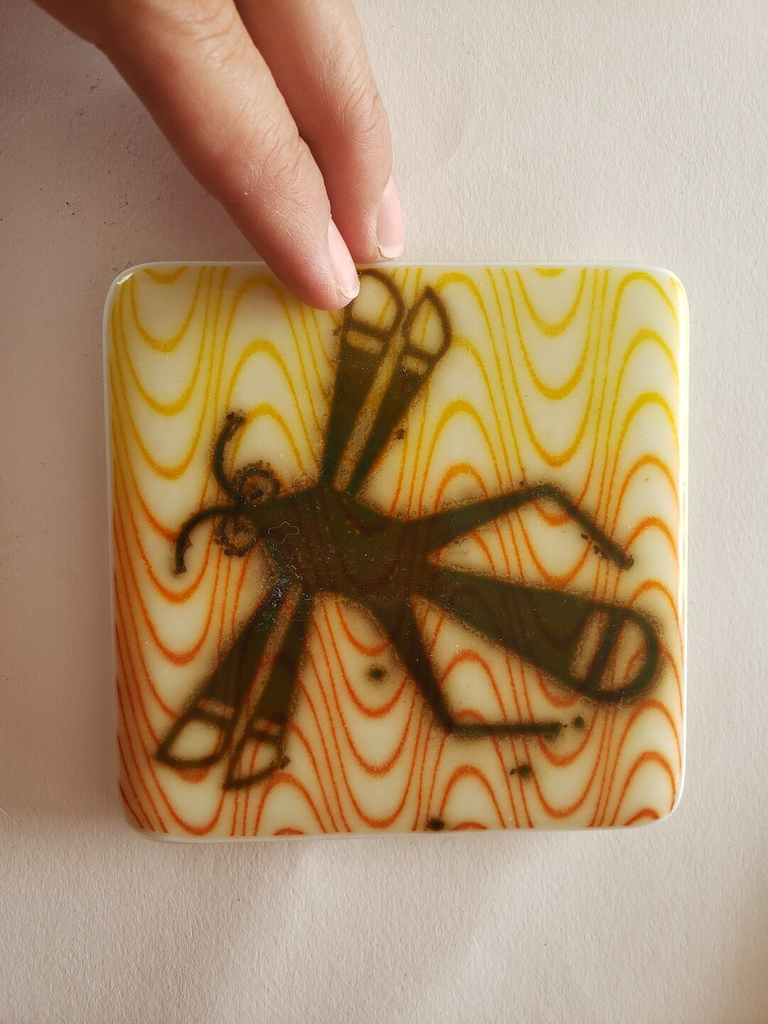 Handmade Glass Coaster - Etsy