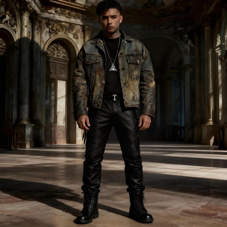 Retro Harley-davidson Biker Triangle Pyramid Pendant Necklace / Unisex ...