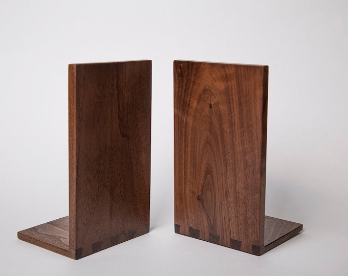 Wood Bookends | Walnut Wood | Beech Wood | Minimalist Design | Dove ...