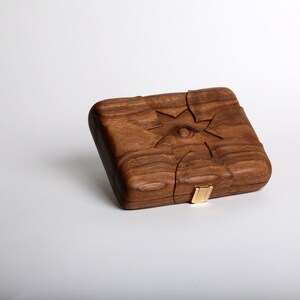 Walnut Box | Wood Box | Wood Jewelry Box | Organic Handmade | Wood ...