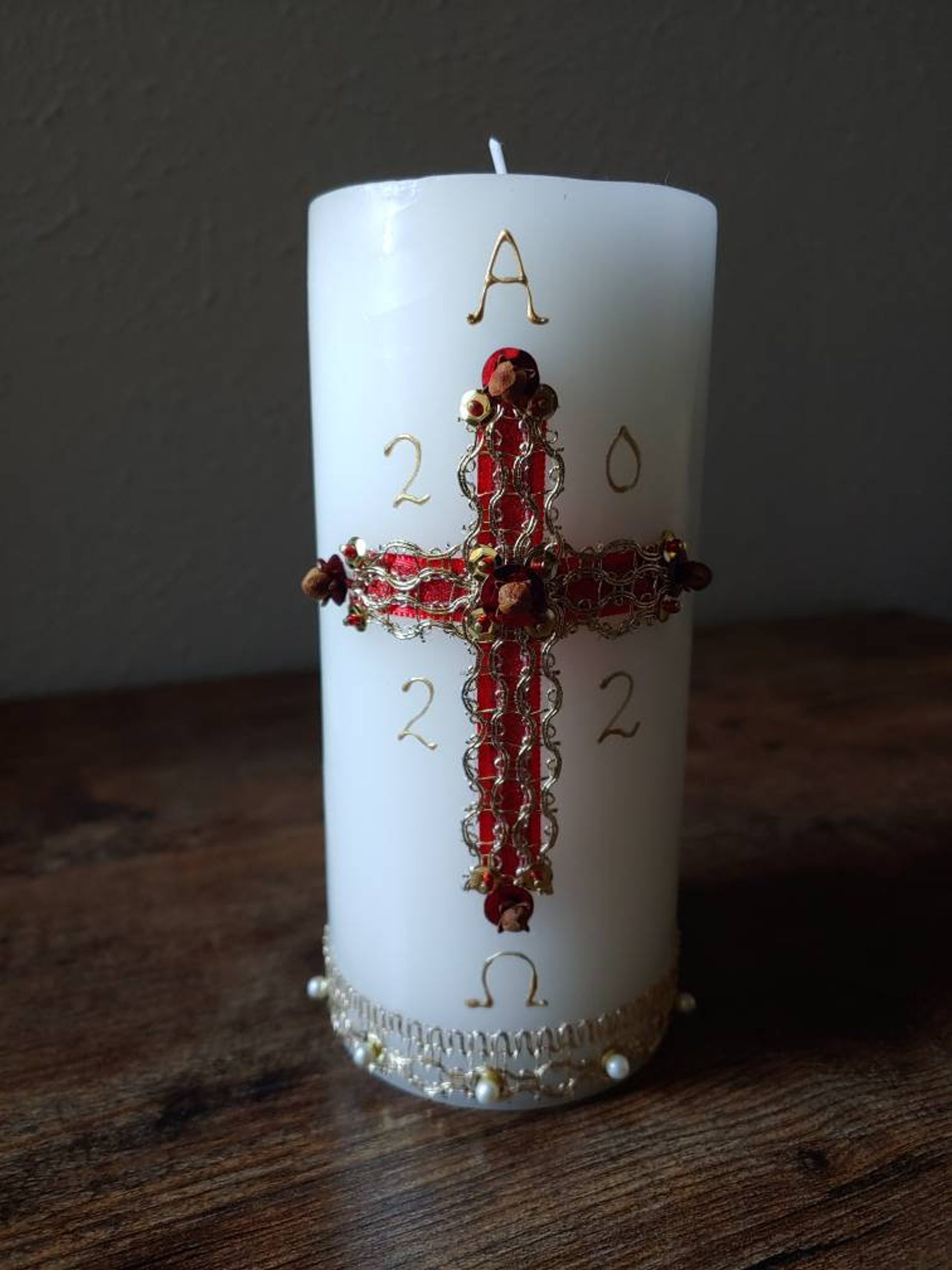 Paschal Candle Catholic Easter 2 - Etsy