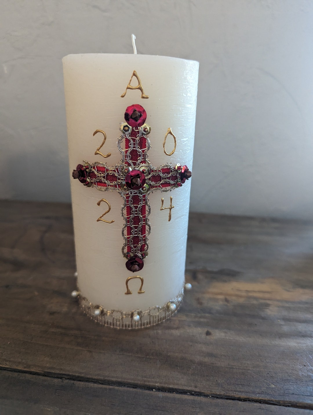 2026 Paschal Candle Catholic Easter #2 - Etsy