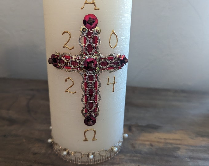Paschal Candle Catholic Easter 2 - Etsy
