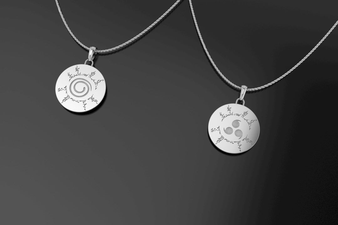 Ninja Cursed Seal Disc Pendants Anime Pendant in 14K Gold - Etsy