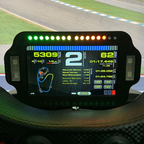 Sim Racing Dashboard Touchscreen Display Leds RPM Simhub GT - Etsy ...