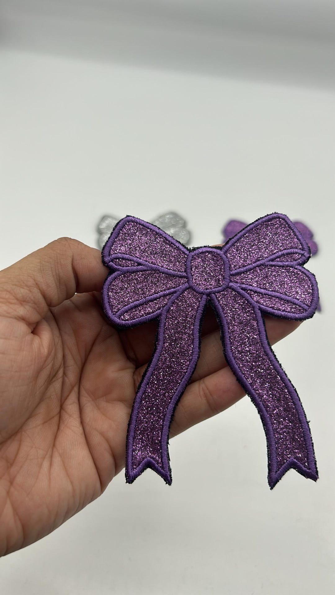 Glitter Bow Iron on Patch, Side Shirt Bow Patch, Glitter Bow - Etsy