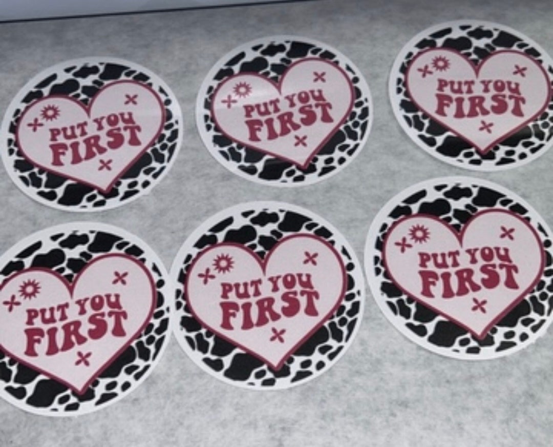 Put You First Sticker, Self Love Sticker, Motivational Sticker, Water ...
