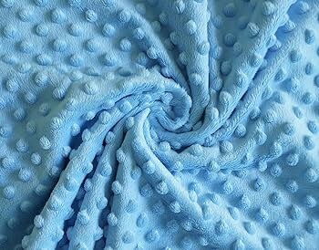 Light Blue Minky Fabric // Baby Blue Dot Fabric // Dot Minky // Baby ...