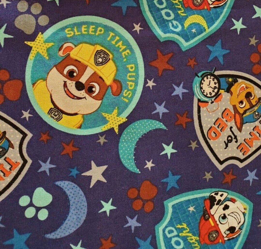 Paw Patrol Fabric // Cotton Fabric // Marshall // // Chase // Rubble ...