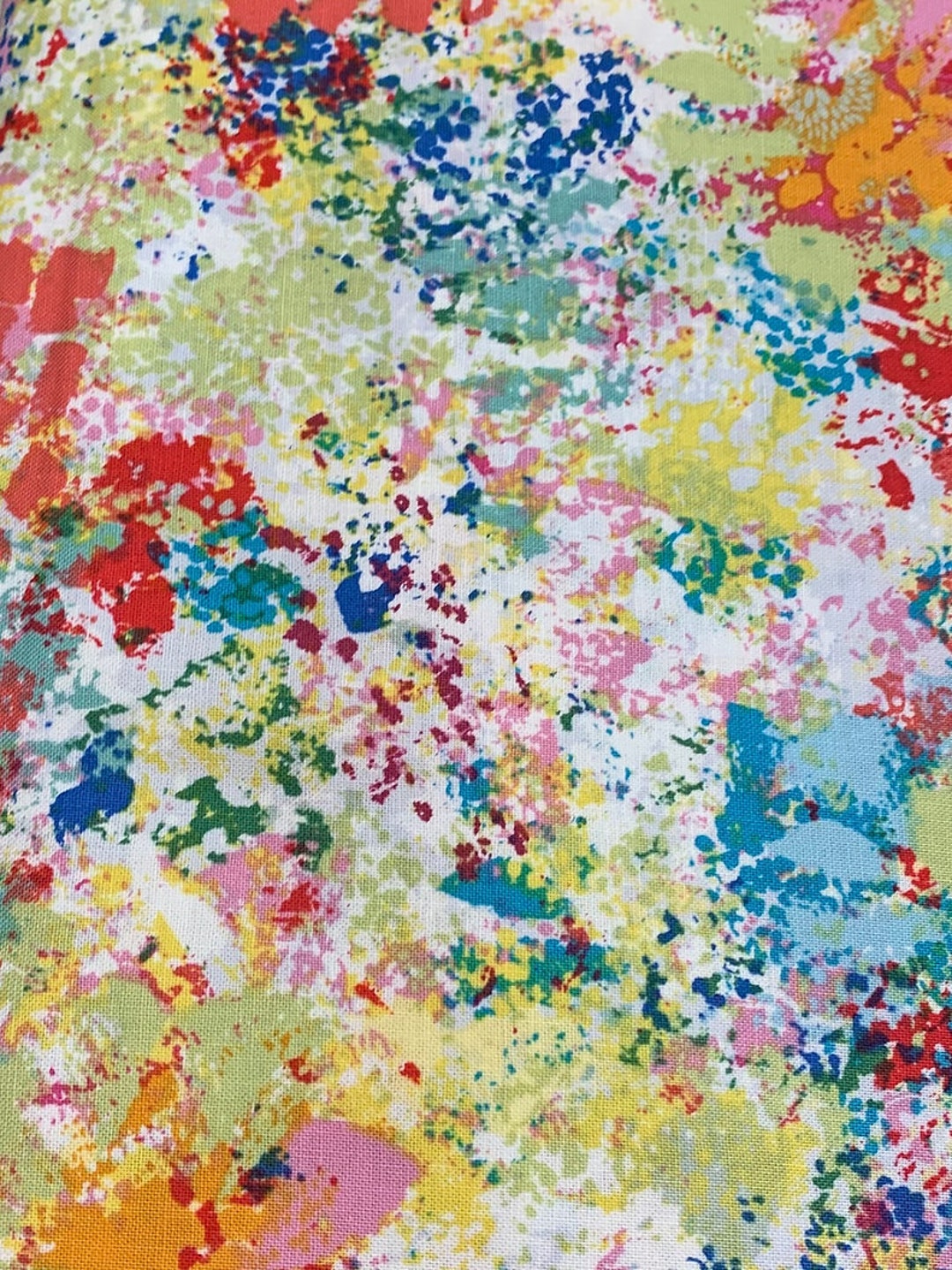 Paint Splatter Design Fabric // Cotton Fabric // Gold Speck // Splat ...