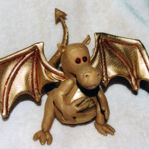 Pdf Large Dragon Sewing Pattern Poseable Art Doll Textile - Etsy
