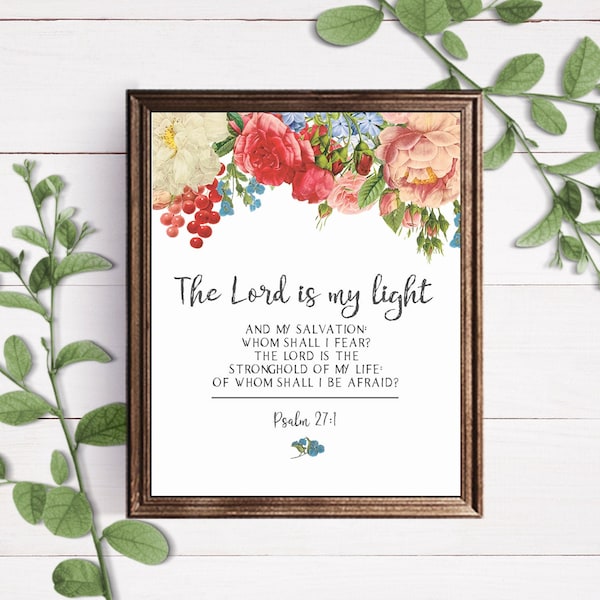 Psalm 27 1 - Etsy