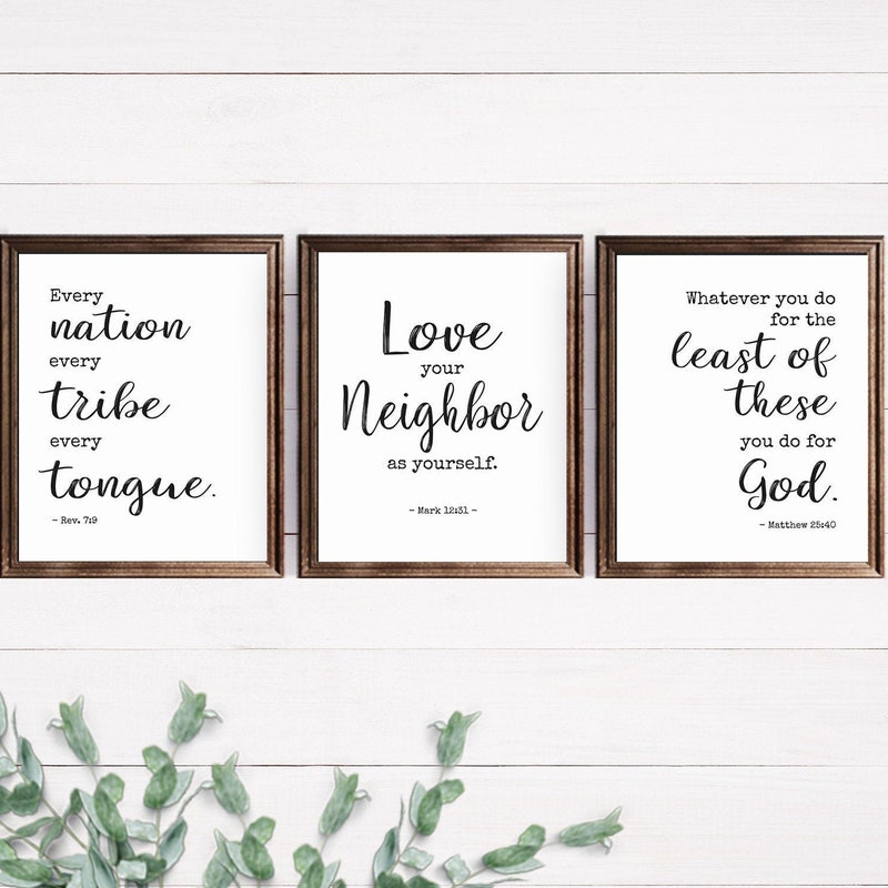 Love Your Neighbor Sign - Etsy