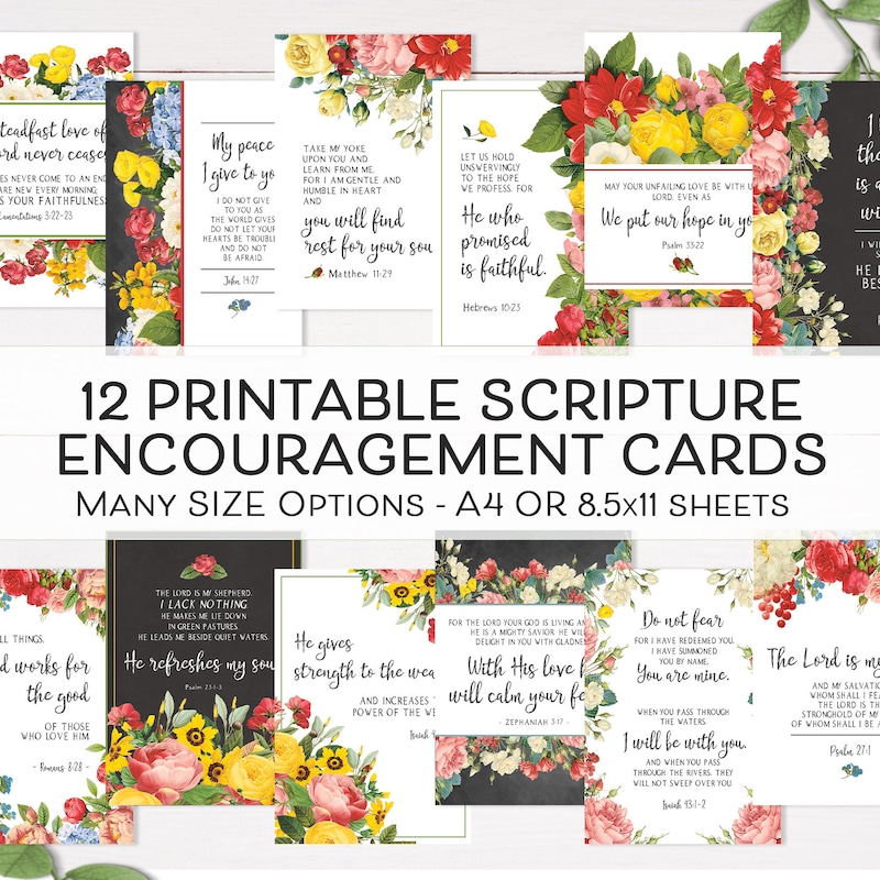Printable Scripture Cards - Etsy
