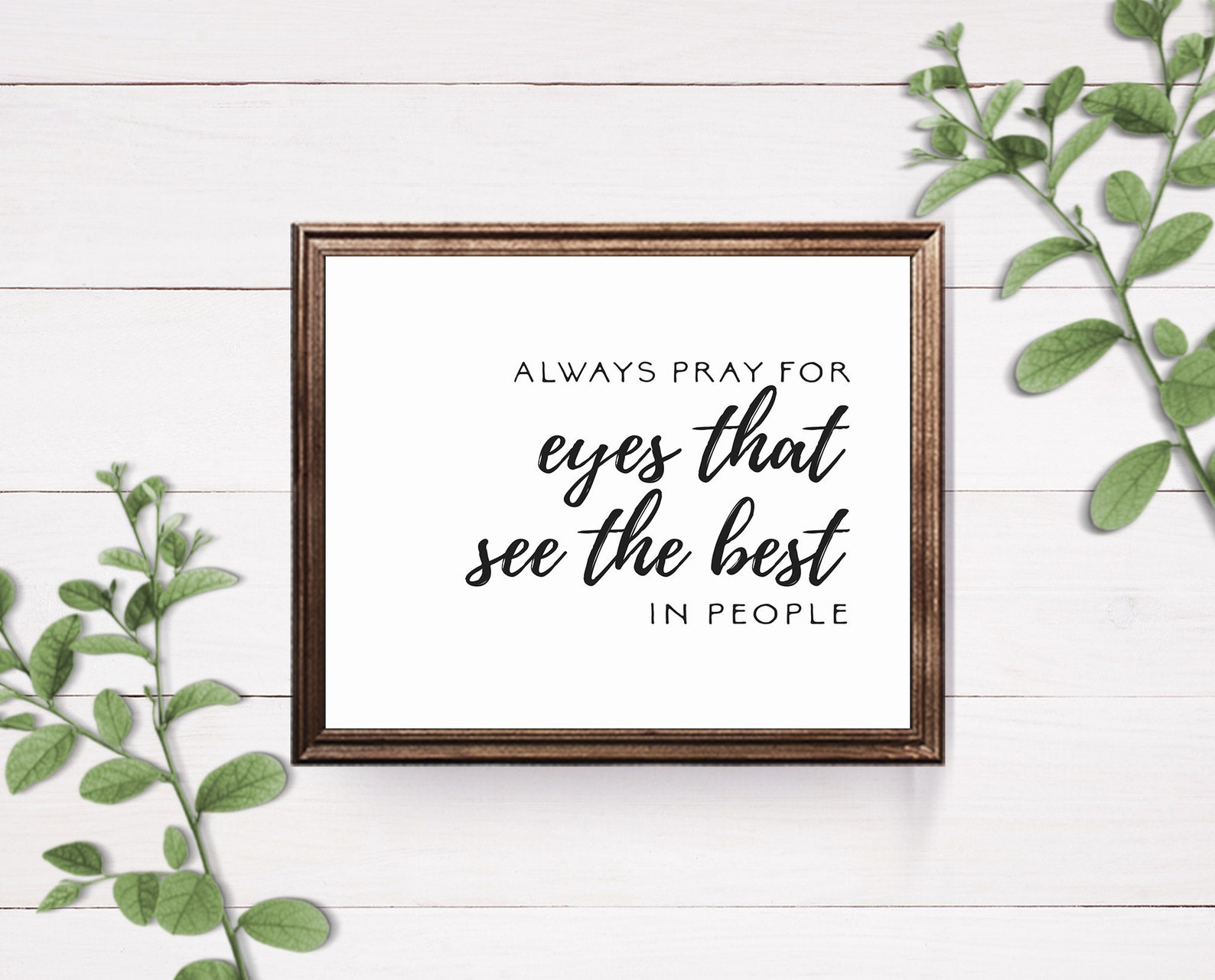 Always Pray Digital Prints Set of 4 Prayer Sign Printable - Etsy
