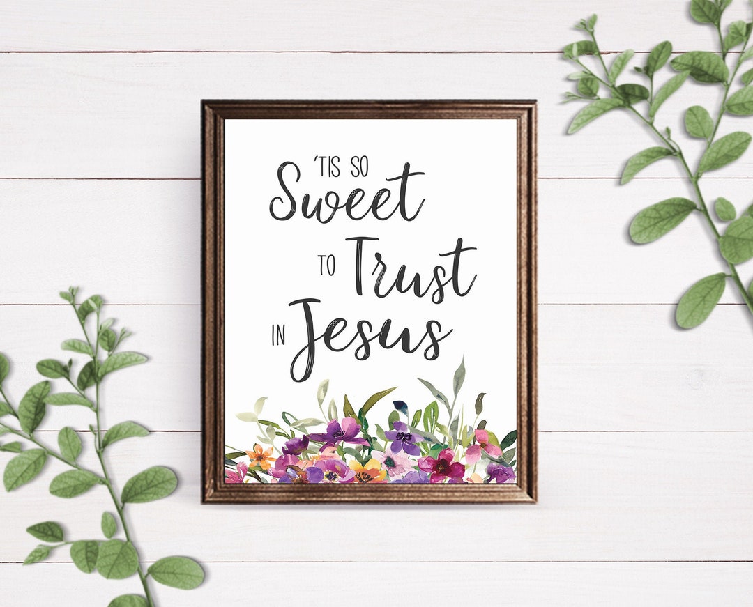 Hymn Wall Art, Hymn Print, Religious Art, Hymn Wall Art, Christian Wall ...