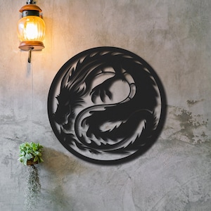 Black Dragon Metal Wall Art Dragon Posters Dragon Gifts - Etsy