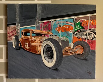 Rat Rod Painting - Etsy