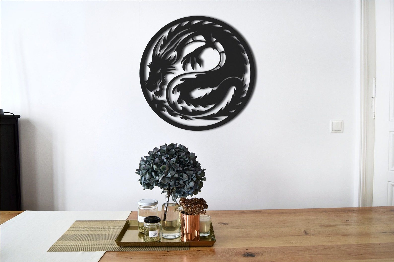Black Dragon Metal Wall Art Dragon Posters Dragon Gifts - Etsy