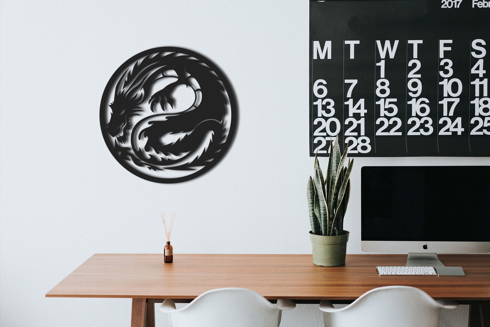 Black Dragon Metal Wall Art Dragon Posters Dragon Gifts - Etsy